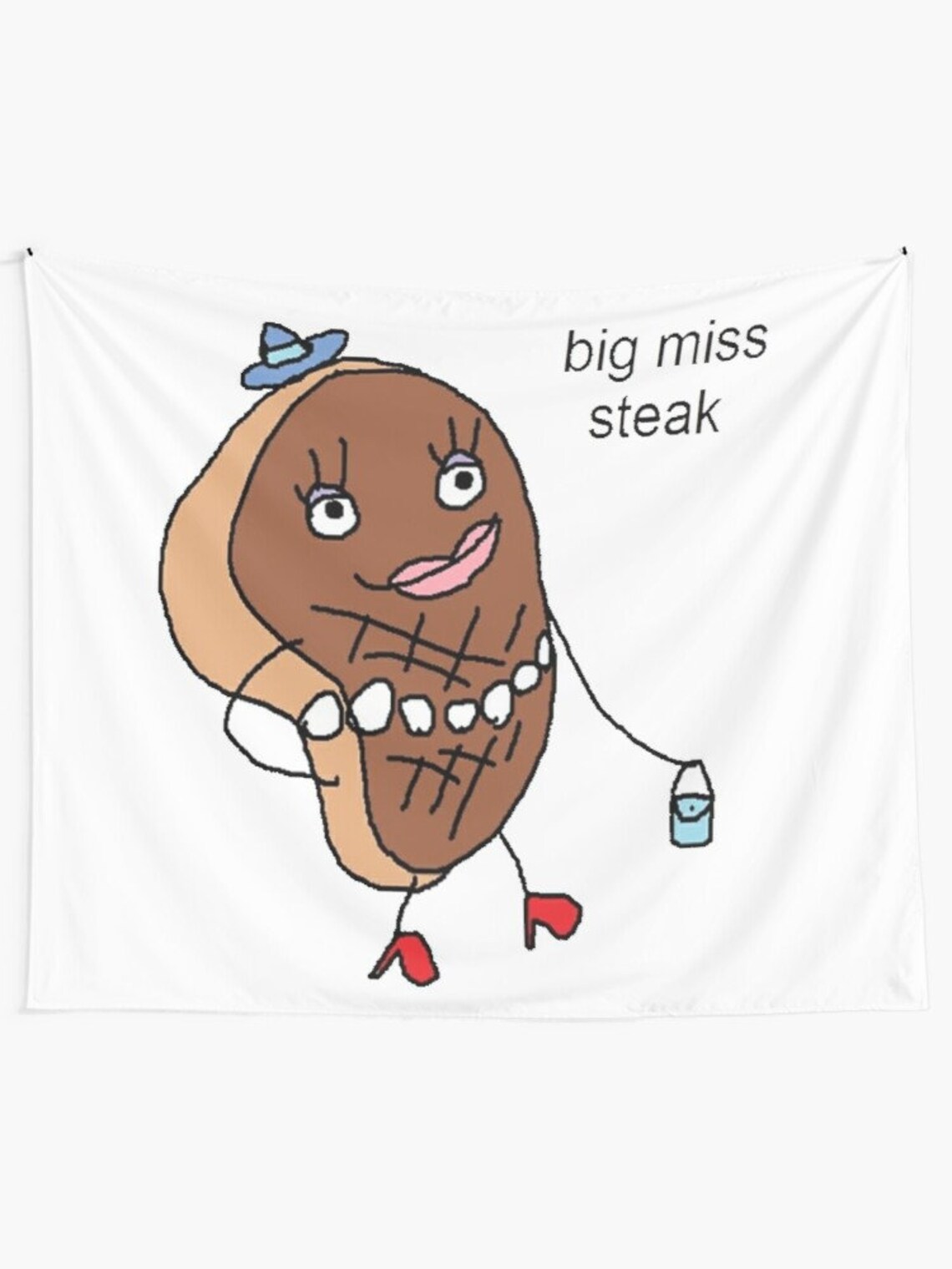 Big Miss Steak Tapestry Big Miss Talk Wall Tapestry Memes - Etsy Italia