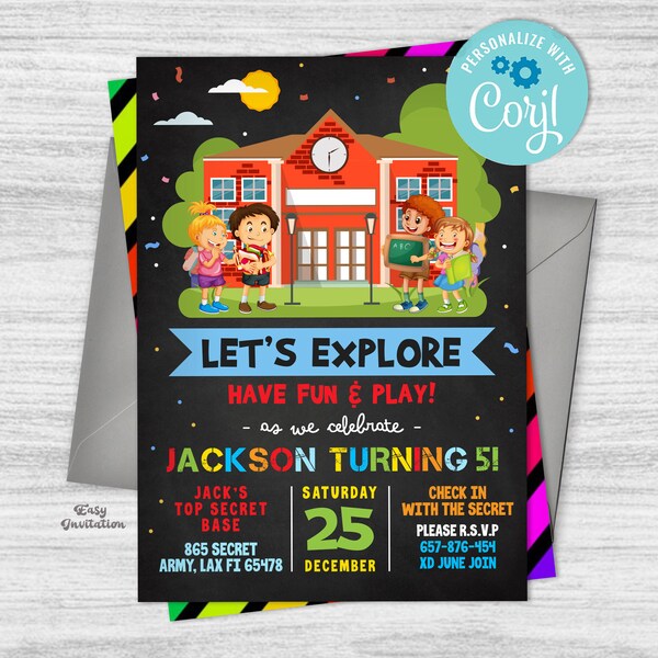 Museum Birthday Invitation - Etsy