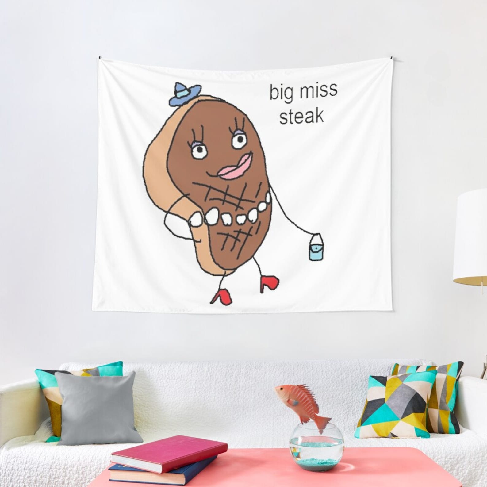 Big Miss Steak Tapestry Big Miss Talk Wall Tapestry Memes - Etsy Italia