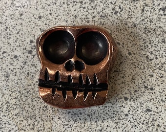 Copper Skull Statue | Etsy