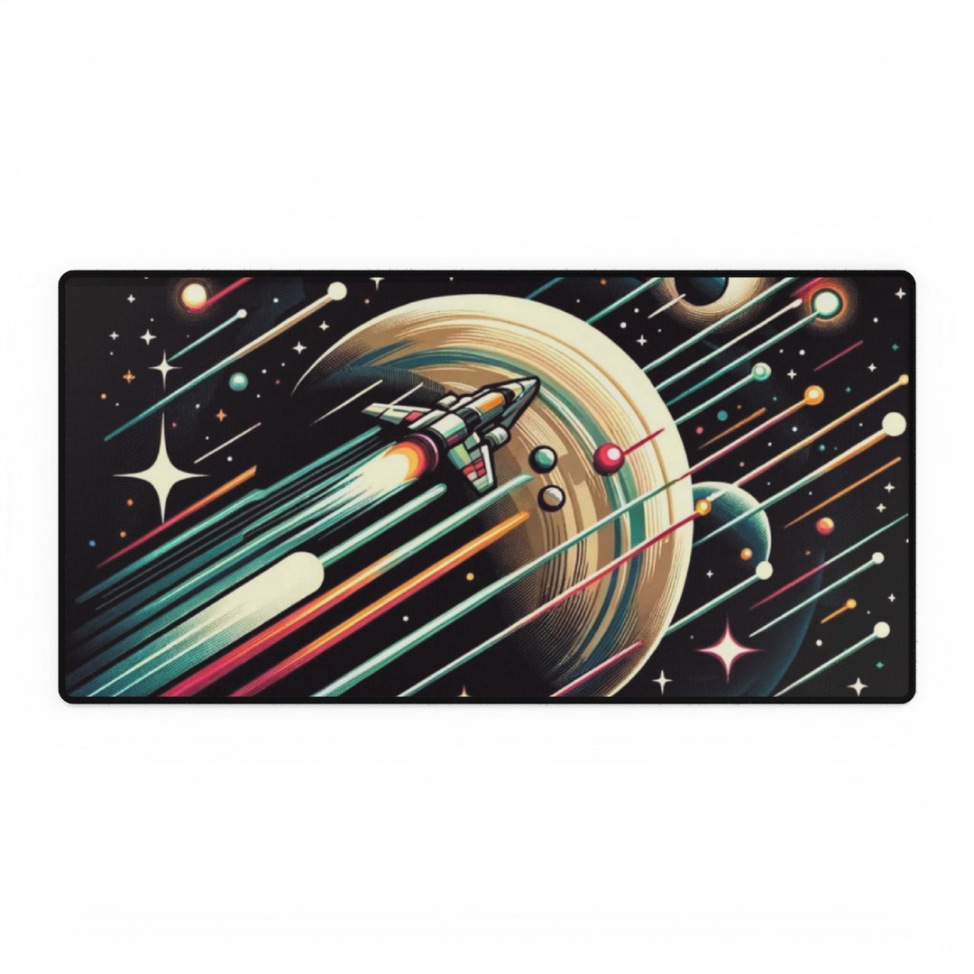 Desk Mats - Space Ship Travel Through the Galaxy - Etsy