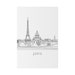 Minimalist Architectural Line Drawing Canvas Modern Wall Art Décor ...