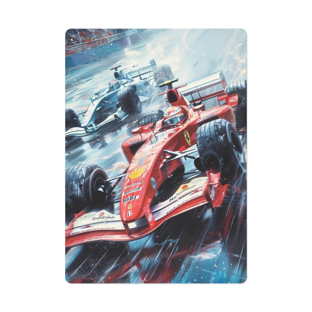 Playing Cards - F1 Ferrari Racing in the Rain - Formula 1 Gift - Etsy