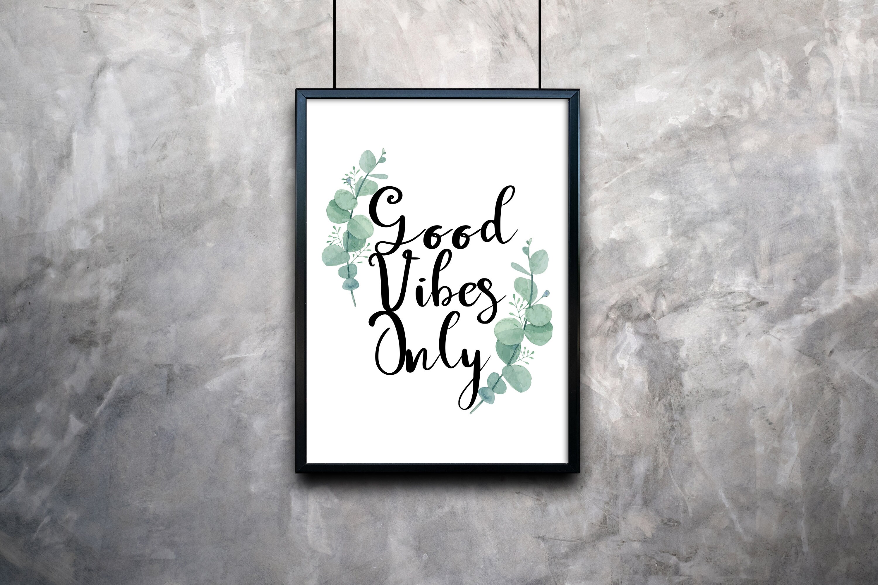 Good Vibes Only Printable Merry Christmas Newvyear Holiday - Etsy