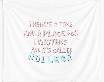 College Girl Tapestry - Etsy