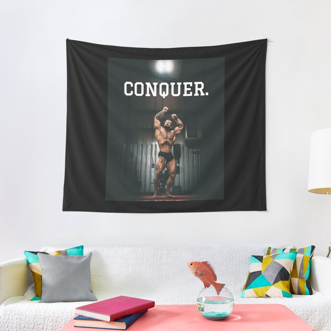 Chris Bumstead CBUM GYM Motivation Tapestries, Chris Bumstead Wall ...