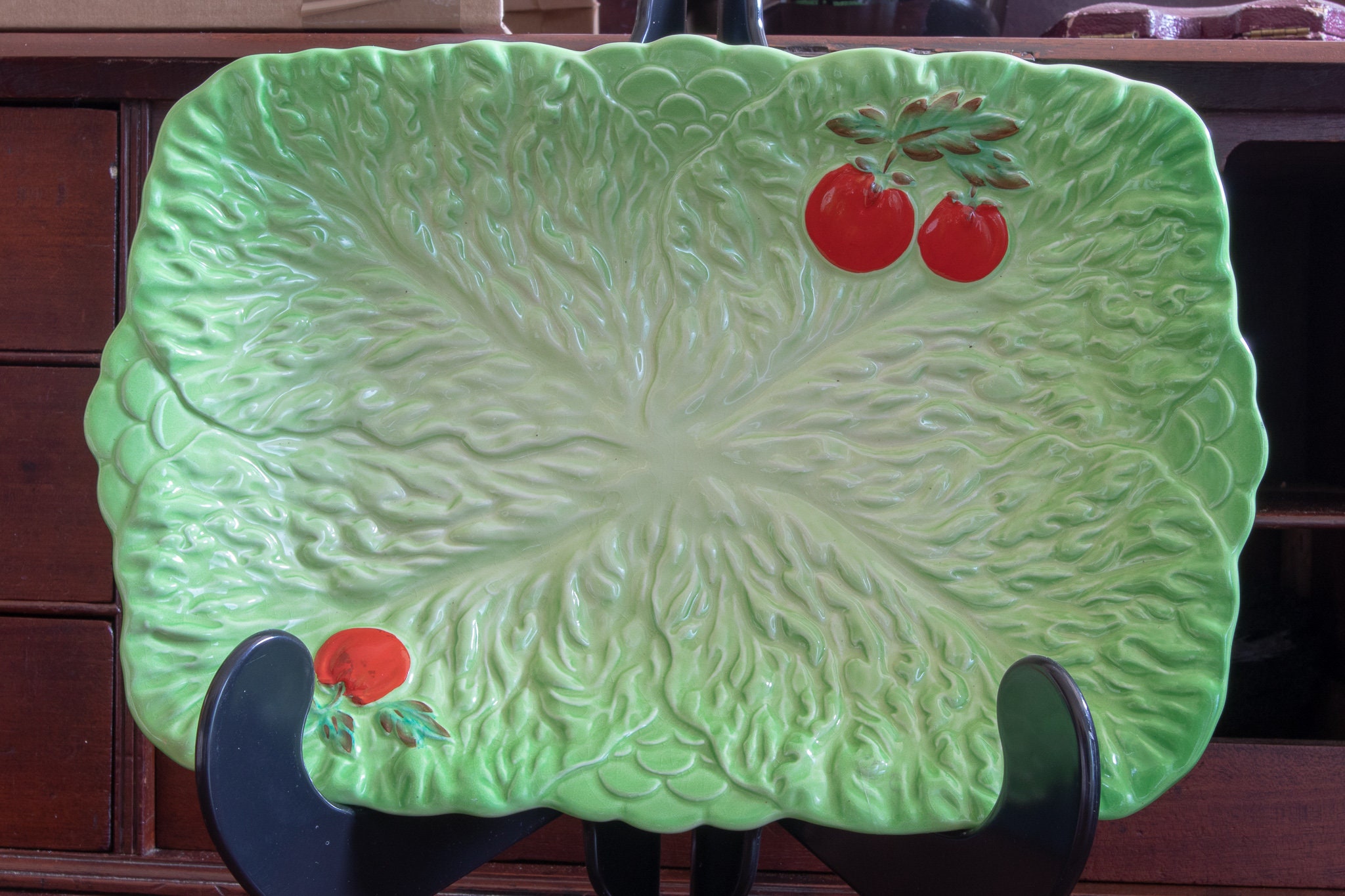 Vintage Beswick Salad Leaf Plate - Etsy UK