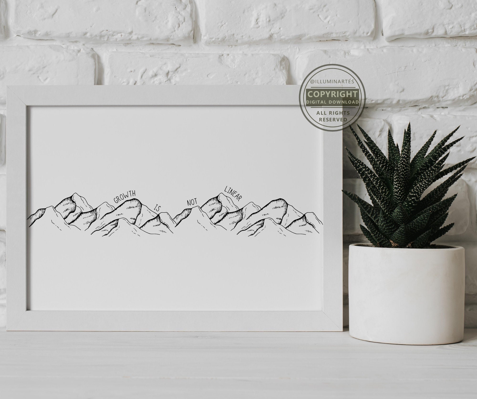 Growth is Not Linear Digital Print Therapy, Counsellor, Psychologist ...