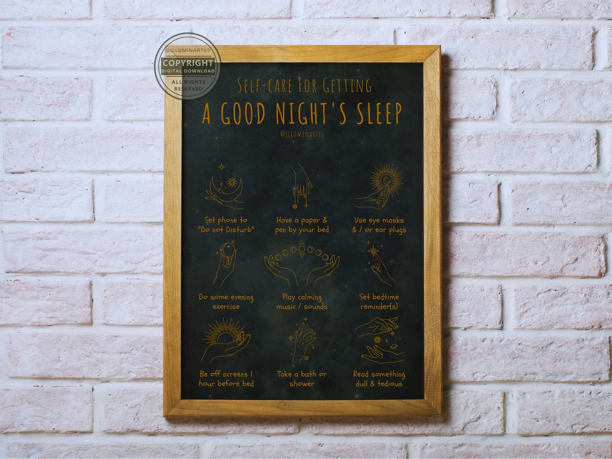 Sleep Digital Print | Self-care Poster | Therapy, Counsellor ...