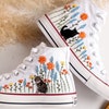 Embroidered Converse Dog, Custom Converse Embroidery Puppy, Embroidered ...