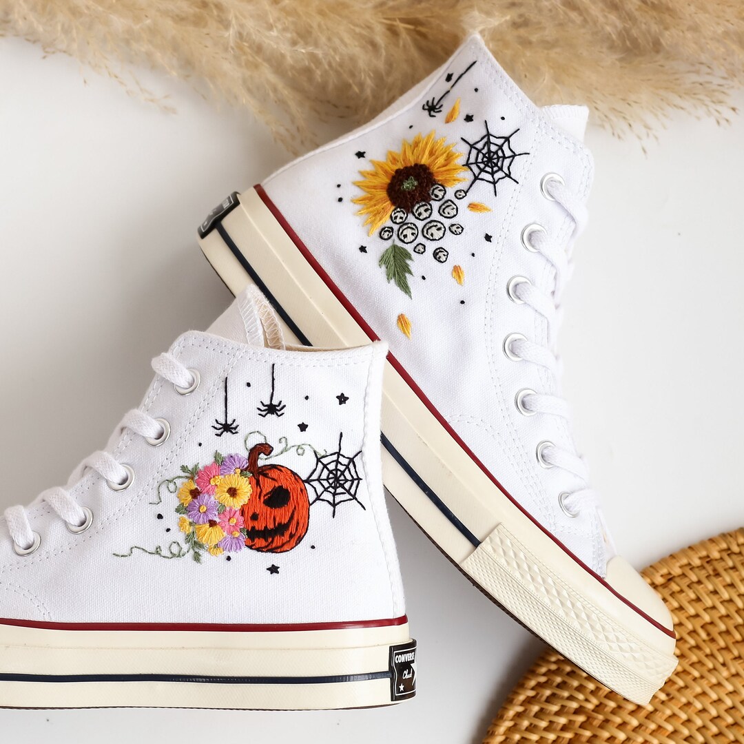 Custom Converse Chuck Taylor Halloween Embroidered Converse Shoes ...