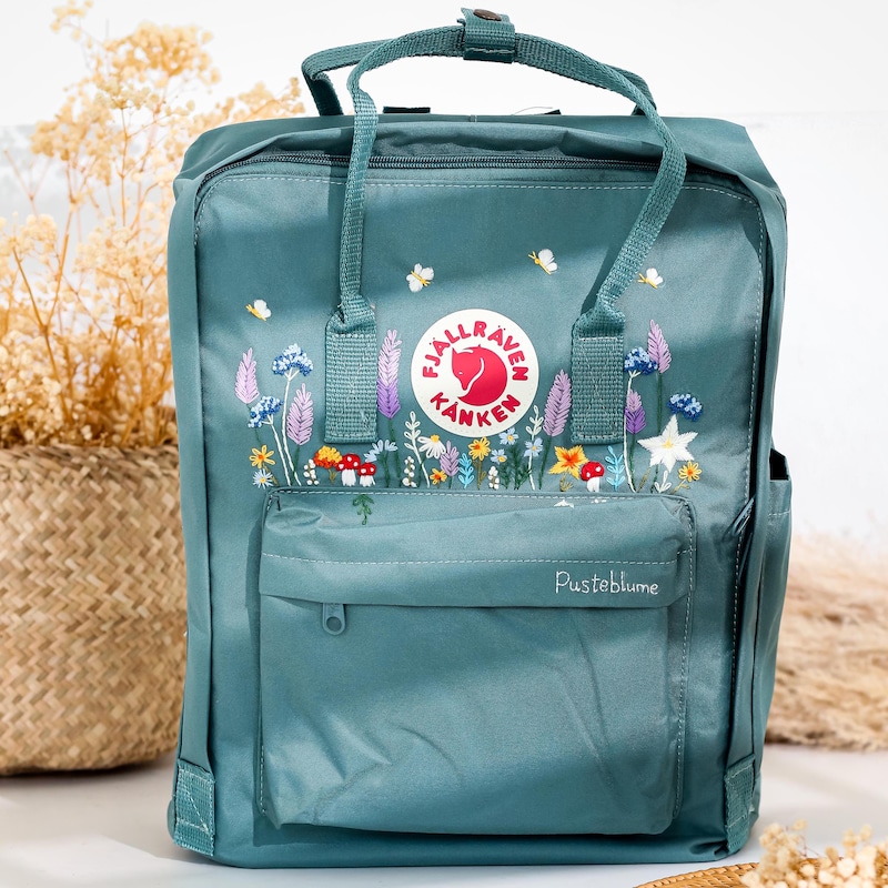 Embroidered Backpack - Etsy