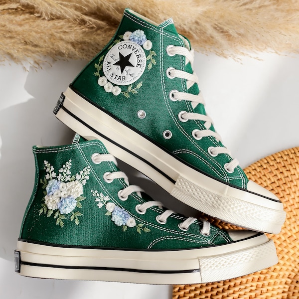 Floral Converse - Etsy