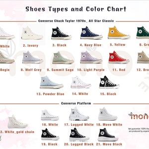 Custom Converse Chuck Taylor Daisy Flower Embroidered Converse Shoes ...