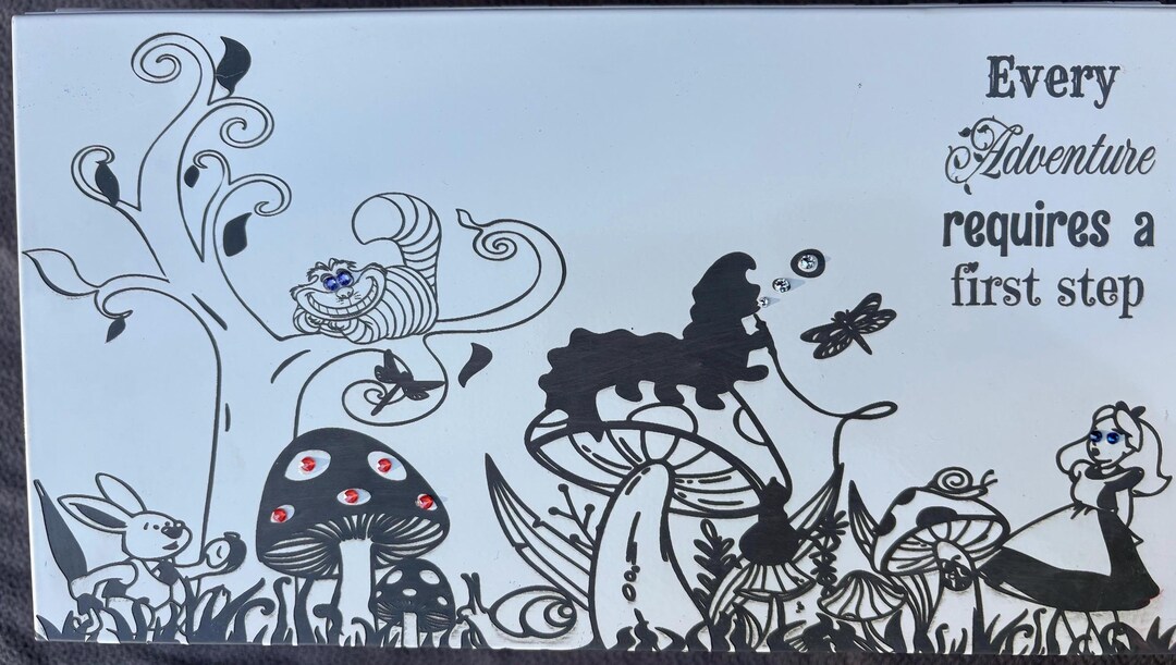 White Kobalt Mini Toolbox With Alice in Wonderland Inspired Engravings ...