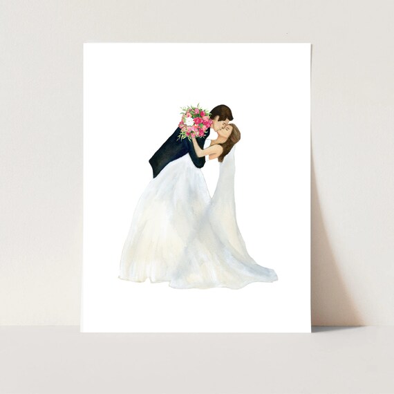 Bride And Groom Painting