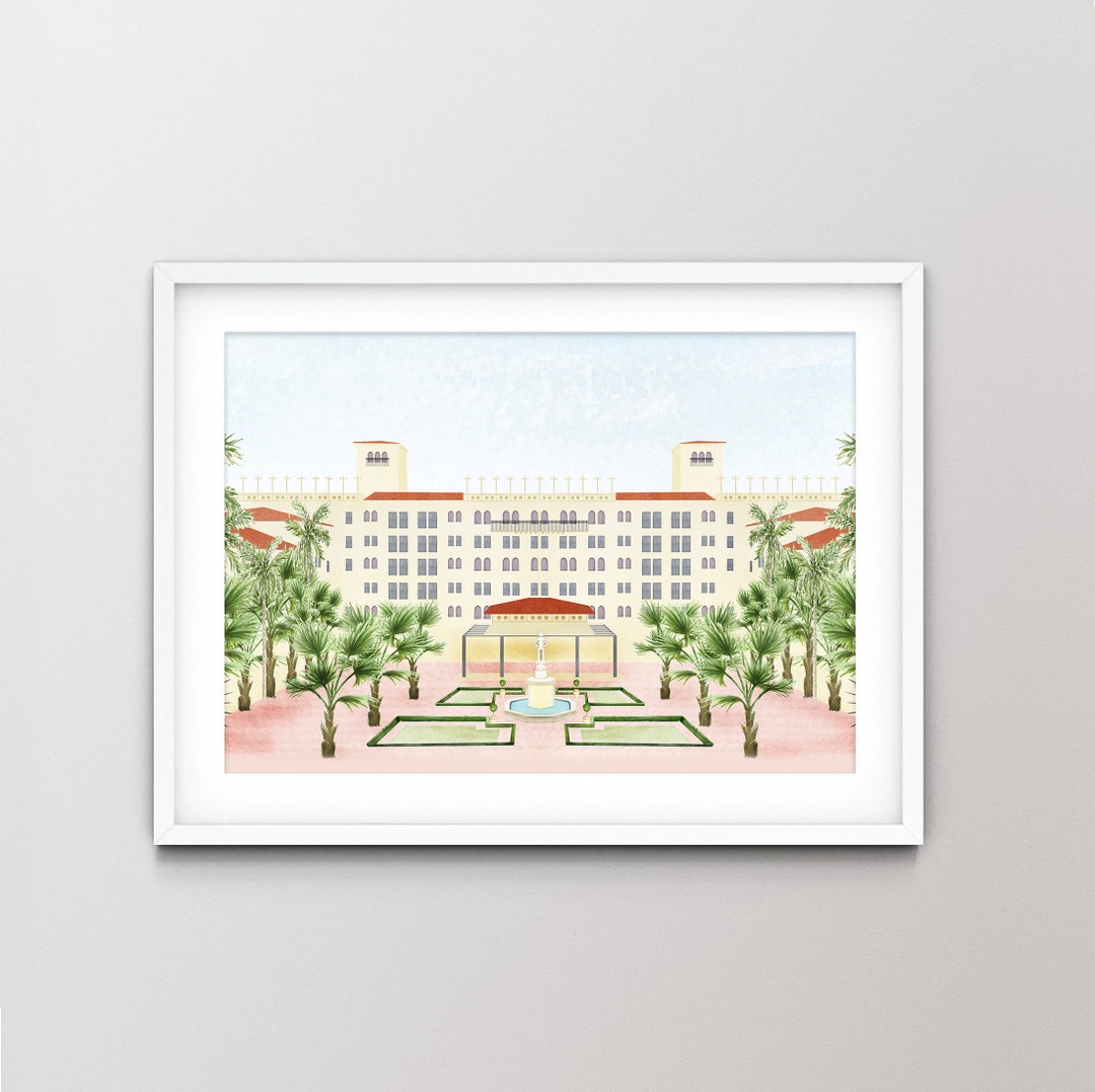Boca Raton Watercolor Fine Art Print From an Original Watercolor ...