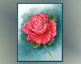 Single Flower Art - Etsy