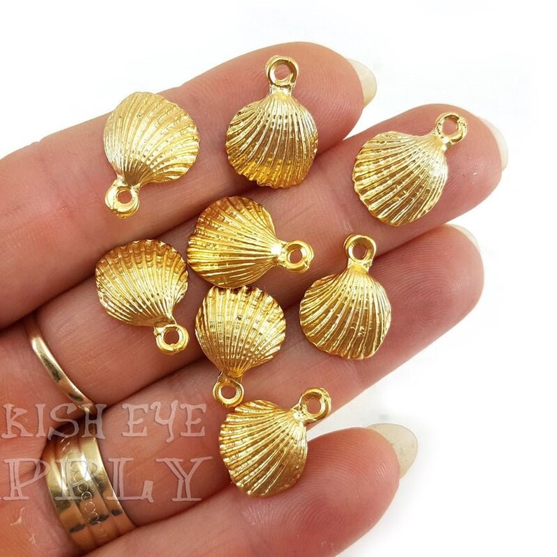 Seashell Charms - Etsy