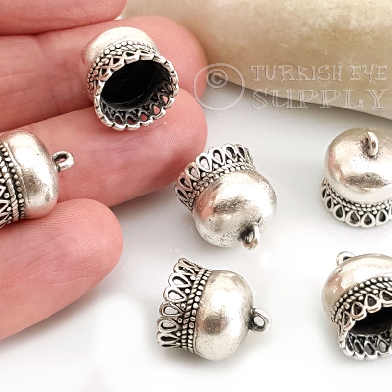 Silver Tassel Caps - Etsy