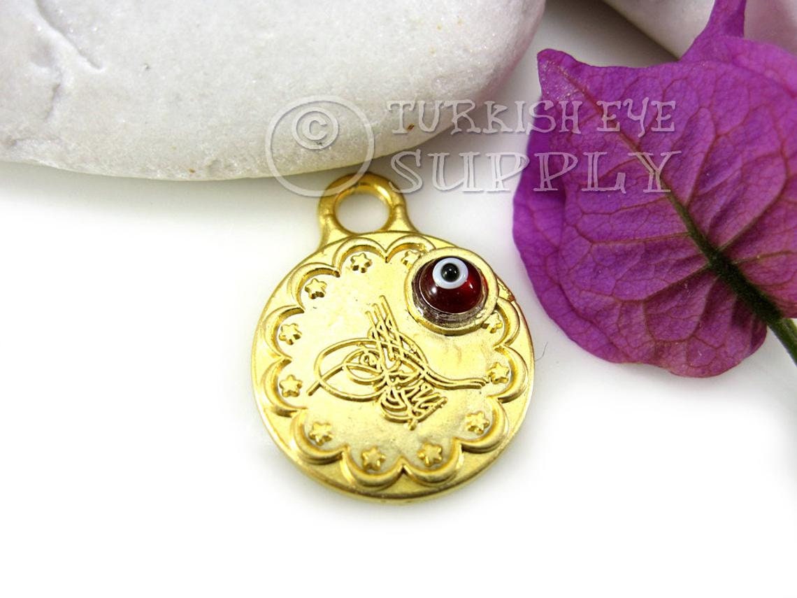 Ottoman Replica Gold Coin Gold Coin With Hand Made Dark Red - Etsy