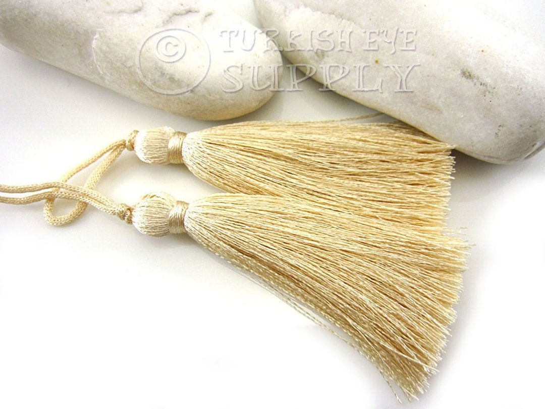 Cream Silk Tassel, Turkish Tassel, Hand Made Tassel, Silk Thread Tassel ...