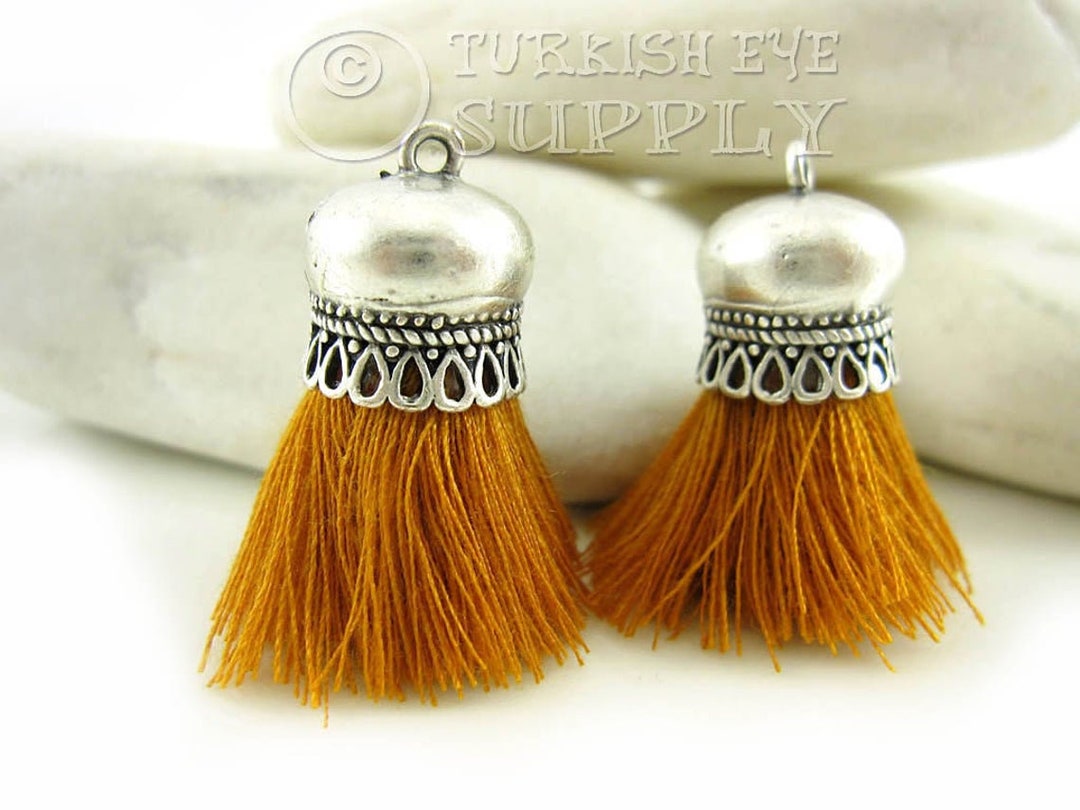 Braune Baumwolle Quaste Anhänger Kurze Baumwolle Quaste - Etsy.de