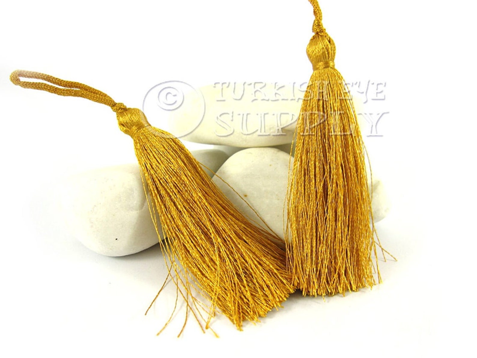 Golden Yellow Silk Tassel Turkish Tassel Hand Made Silk | Etsy