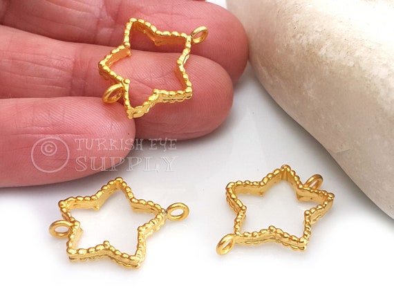 Mini Star Connectors Gold Star Bracelet Connectors Star - Etsy UK