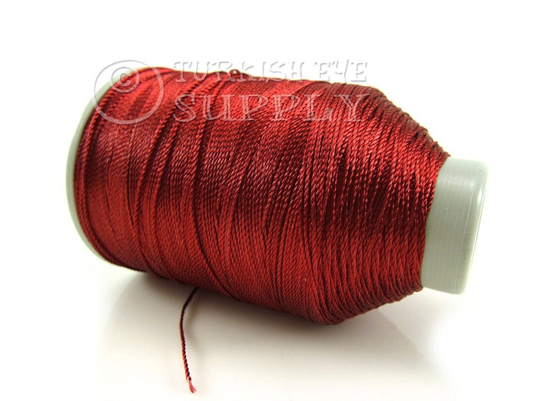 Claret Red Polyester Thread, Embroidery Threads, One Spool of Sewing ...