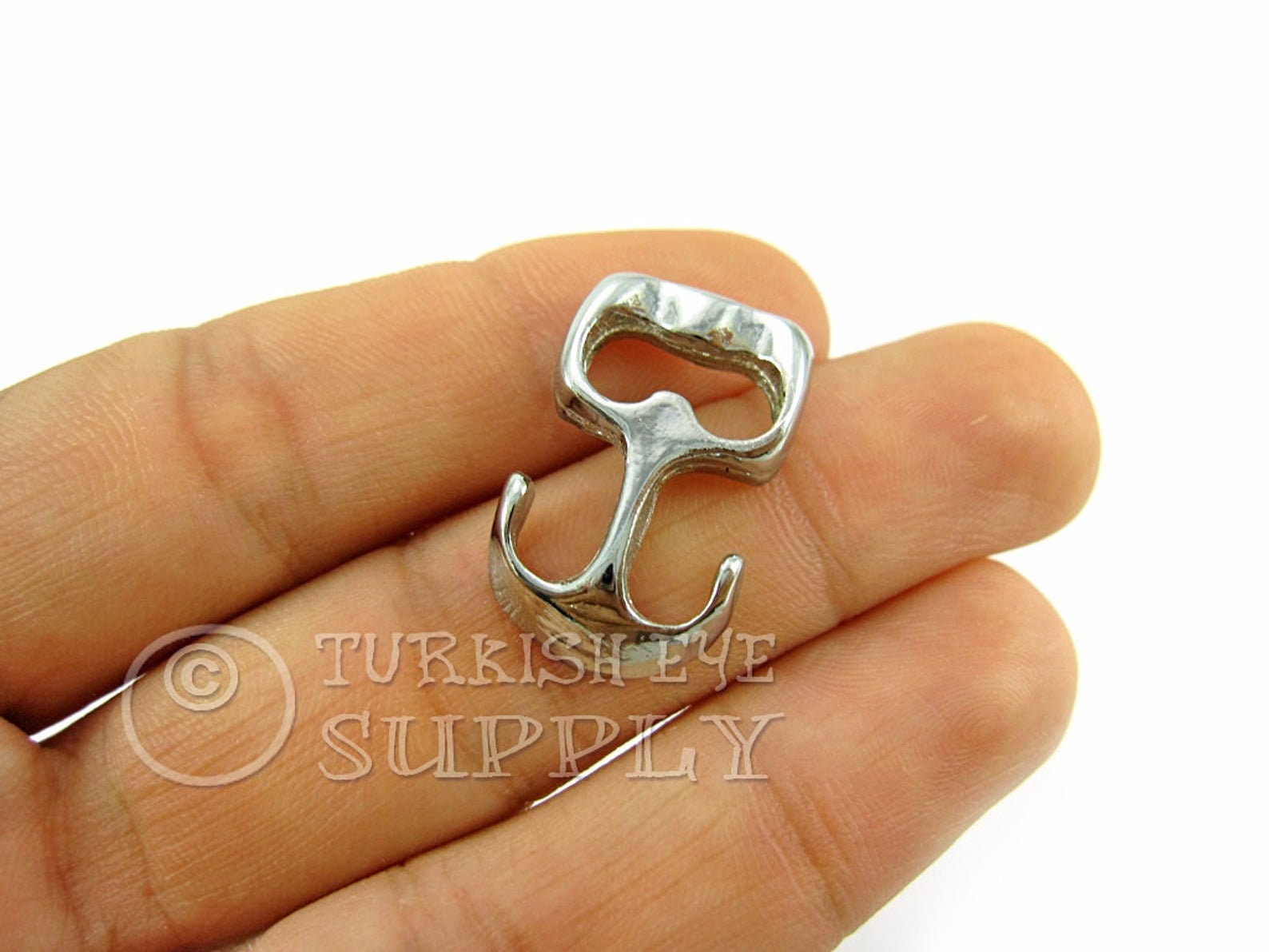 Shiny Silver Anchor Clasp Anchor Bracelet Clasp Anchor | Etsy