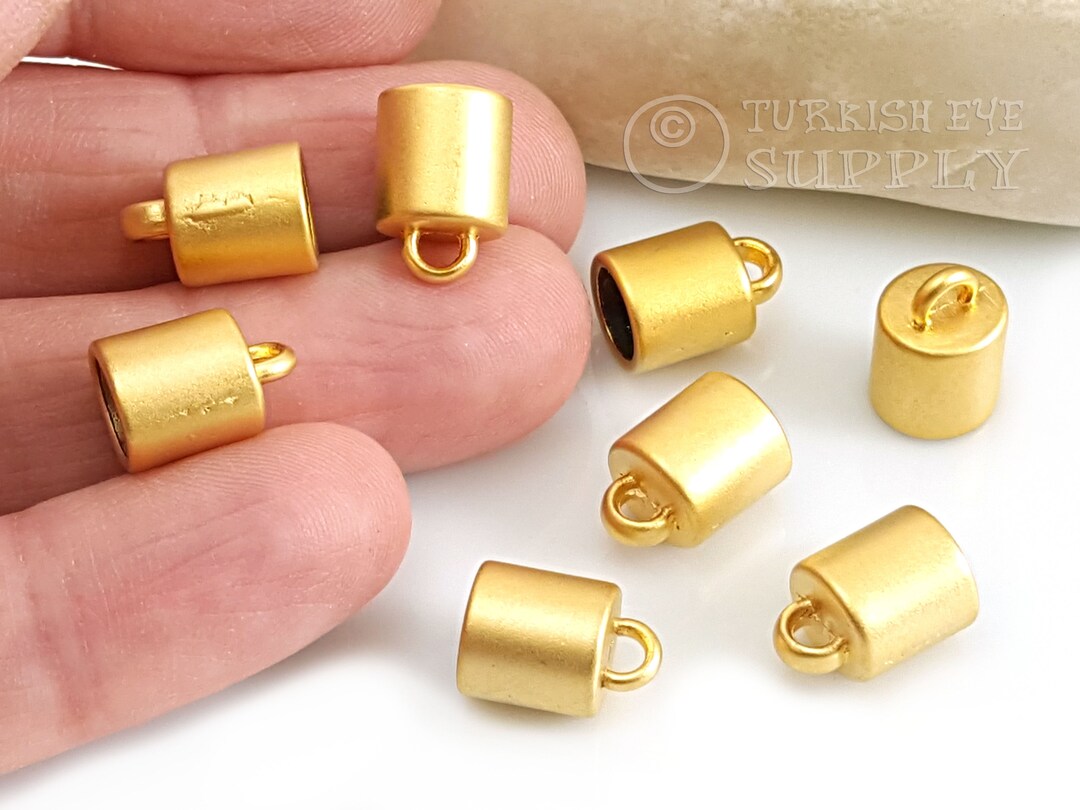 22k Gold Plated Bead Cap, Gold Tassel Caps, Cone Bead Caps, Cord End ...