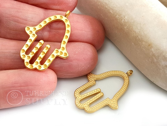 Hand Van Fatima Hanger Sierlijk 14 Karaat Gouden Handje Van Fatima