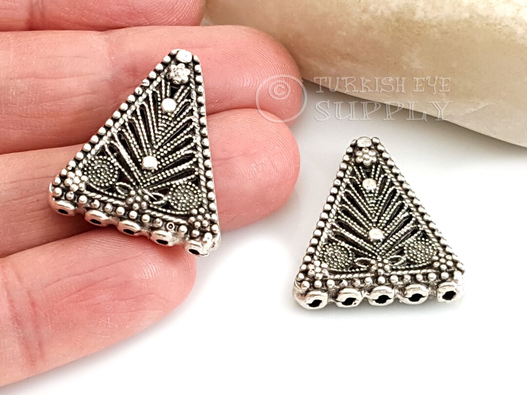 Triangle Five Strand Connector, Multi Strand Connector Findings, Silver ...