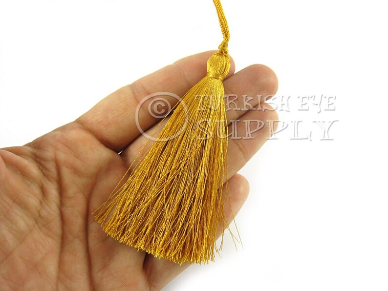 Golden Yellow Silk Tassel Turkish Tassel Hand Made Silk - Etsy UK