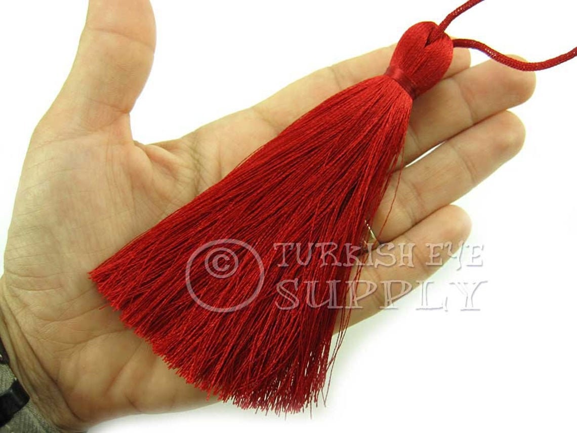 Large Thick Red Thread Tassel Hand Made Tassel Silk Thread | Etsy