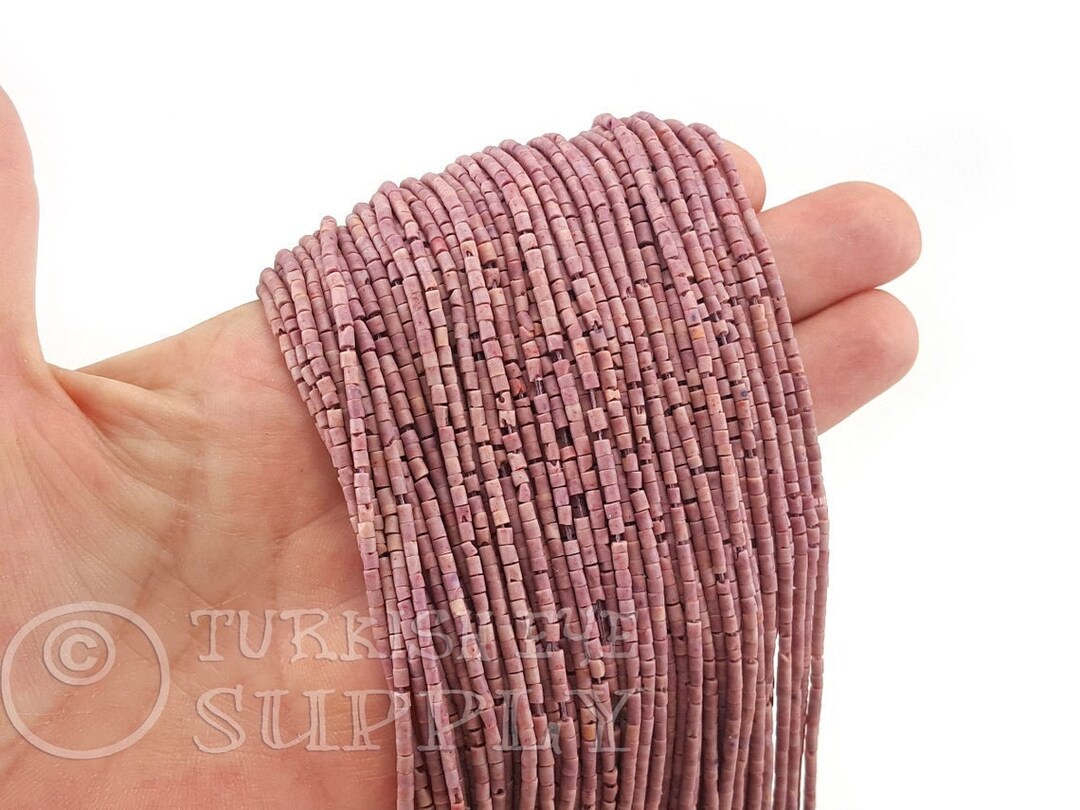 Pale Puce Pink Heishi Beads, Afghan Howlite, 2mm Loose Beads - Etsy