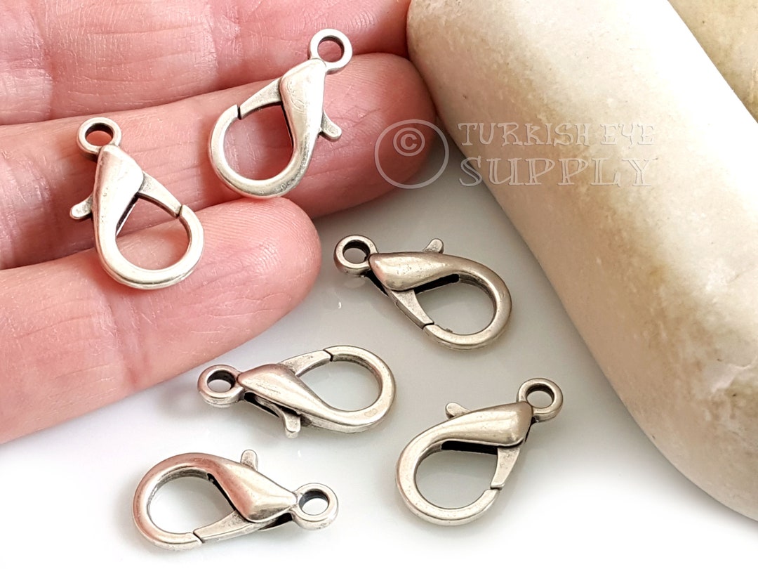 Large Silver Lobster Clasp, Silver Parrot Clasps, Silver Lobster Claw ...