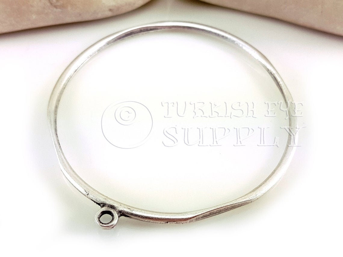 Sİlver Loop Pendant Large Loop Pendant Large Hoop Pendant - Etsy