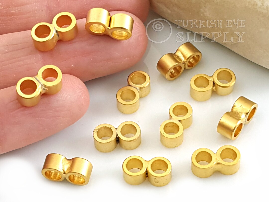 Double Tube Beads, Multiple Strand Tube Beads, Multi Holes Beads, 22k ...