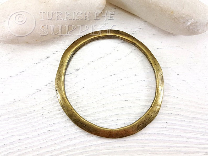 Large Round Rustic Hoop Pendant Large Loop Pendant Circle - Etsy UK