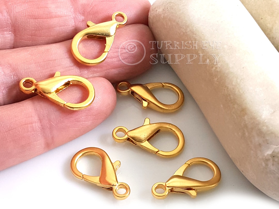 Large Lobster Clasp, Gold Parrot Clasps, Gold Lobster Claw Clasp ...