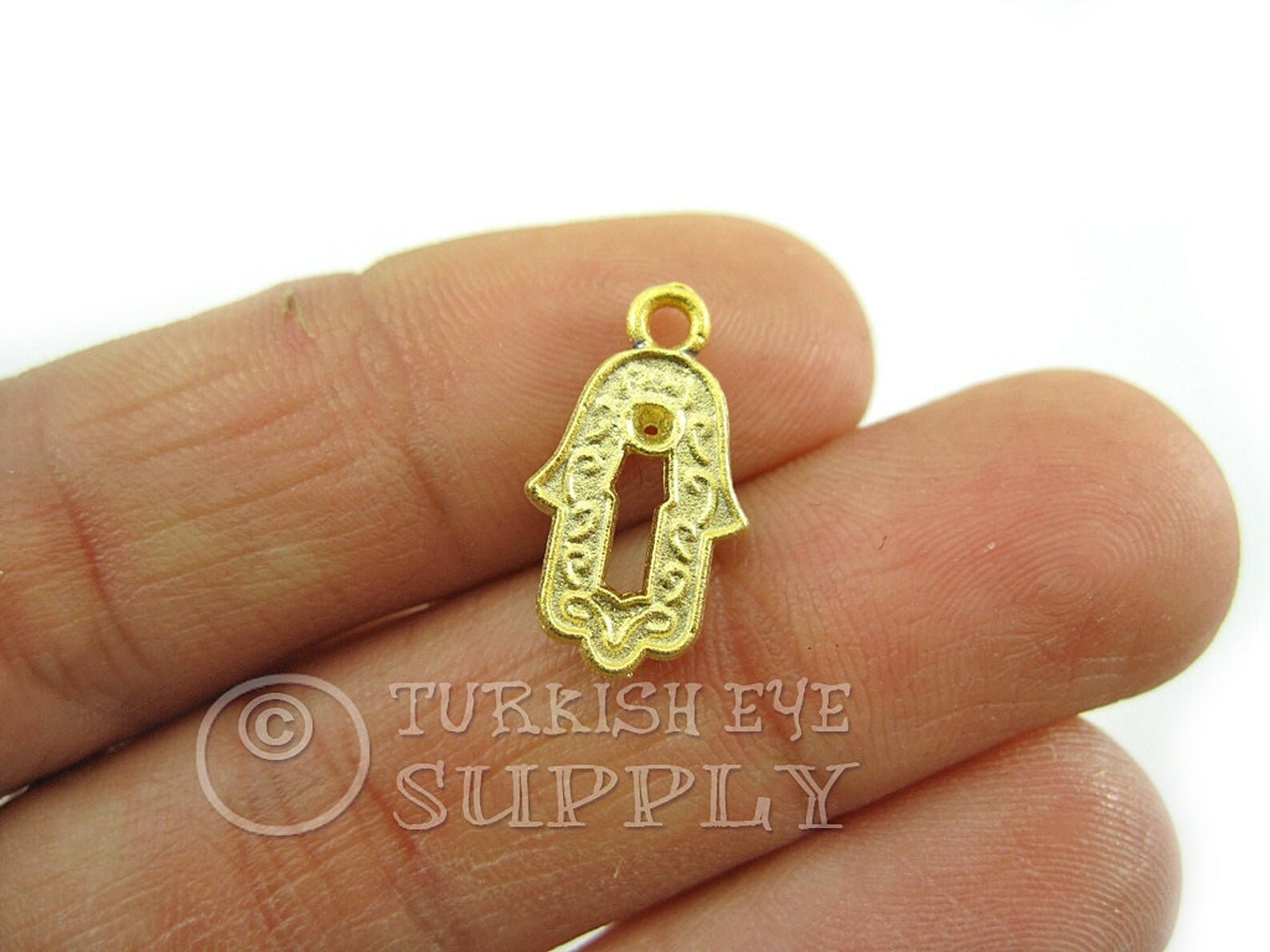 Tiny Gold Hamsa Charms Gold Hand Charms Mini Gold Hamsa - Etsy UK