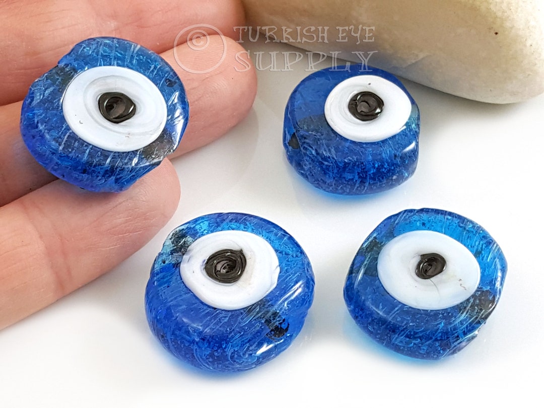 Traditional Turkish Artisan Handmade Evil Eye Beads, Glass Evil Eye ...