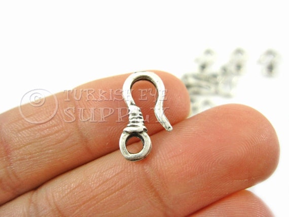 Silver Hook Clasps Fish Hook Clasps Bracelet Findings - Etsy UK