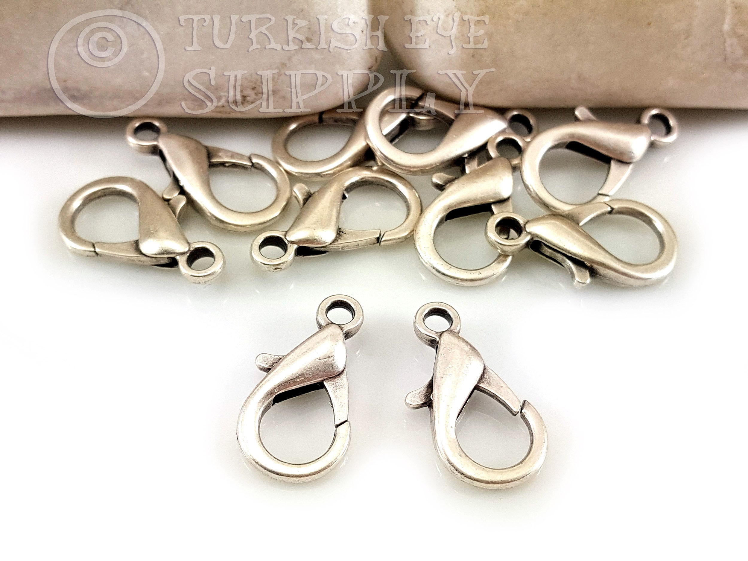 Large Silver Lobster Clasp, Silver Parrot Clasps, Silver Lobster Claw ...
