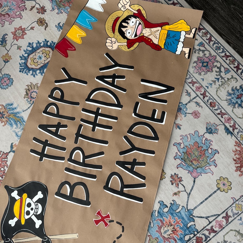 One Piece Banner - Etsy