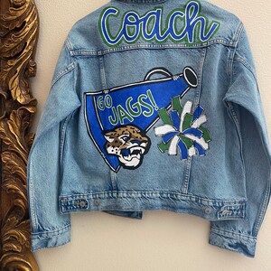 Custom Hand-painted Denim Jacket - Etsy