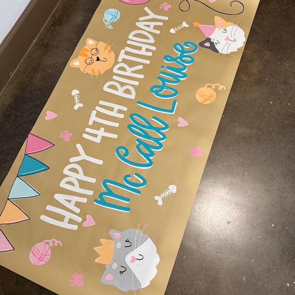 Cat Banner - Etsy