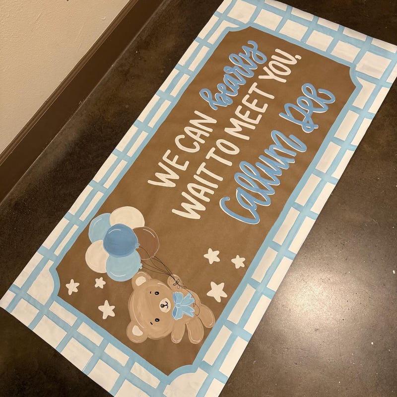 Teddy Bear Painted Sign - Etsy